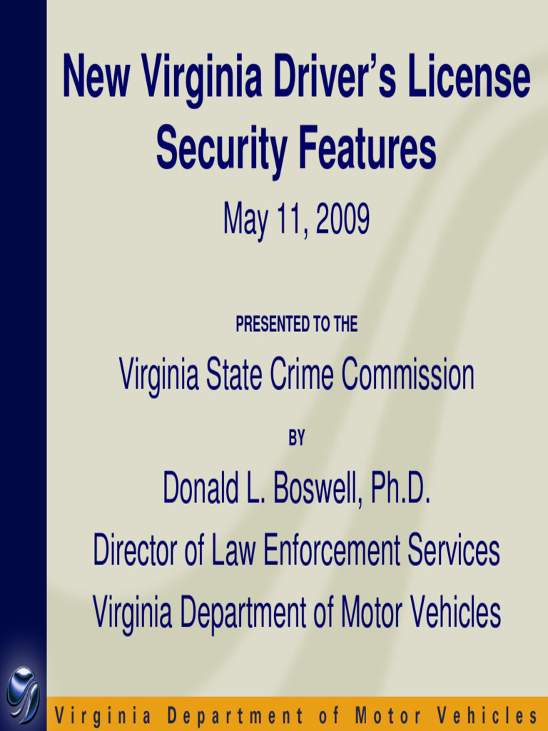 Virginia new security part 1 | PDF | Driver's License | Department Of ...