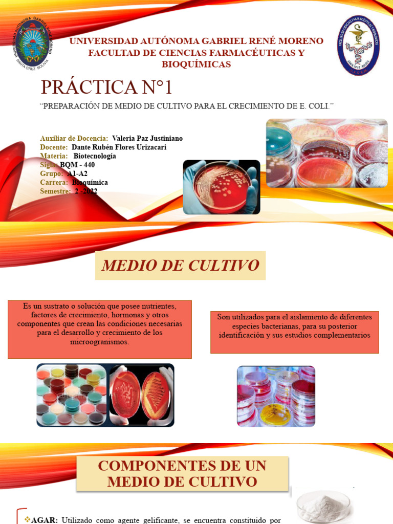 PRÁCTICA N°1 Preparacion de Medio de Cultivo LB. | Descargar gratis PDF ... PRÁCTICA N°1 Preparacion de Medio de Cultivo LB. | Descargar gratis PDF ...