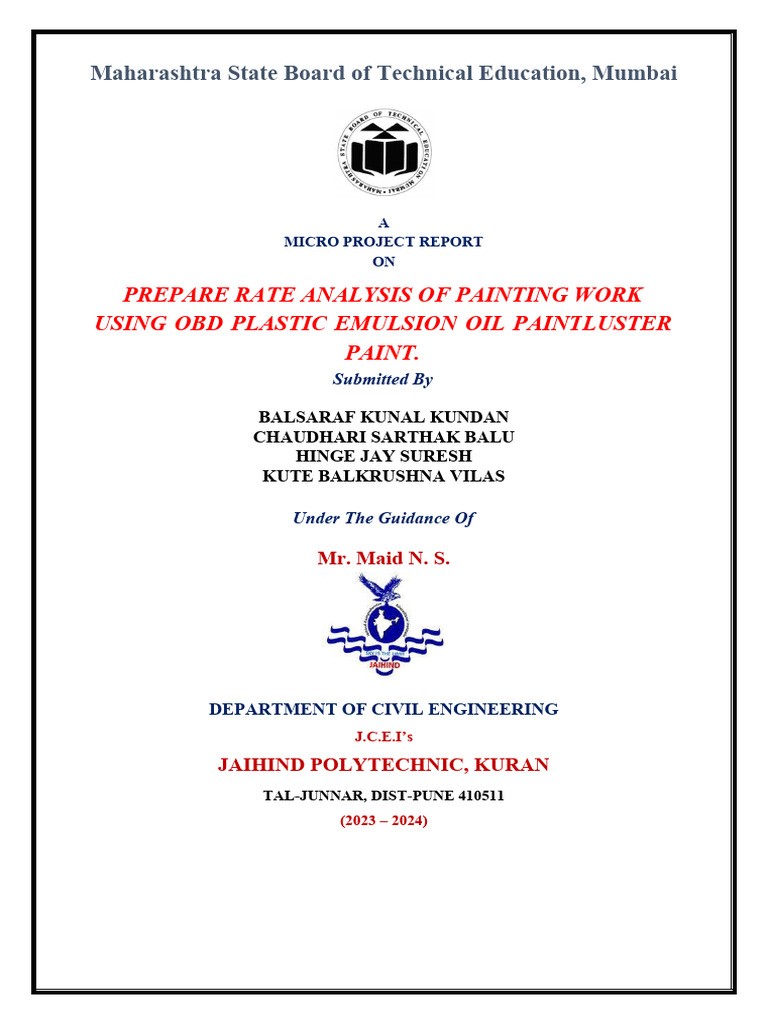 Maharashtra State Board of Technical Education, Mumbai | PDF | Irrigation