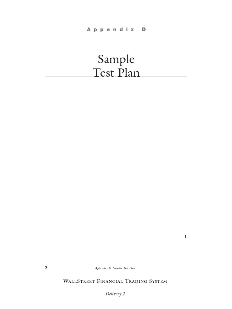 Test Plan | PDF | Areas Of Computer Science | Engineering