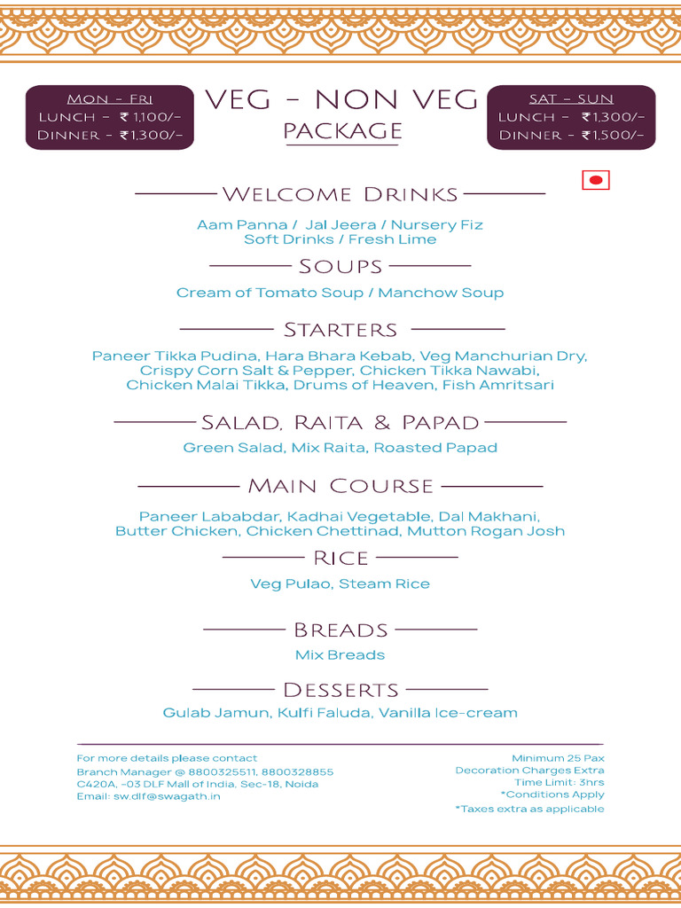 Non Veg Package | PDF