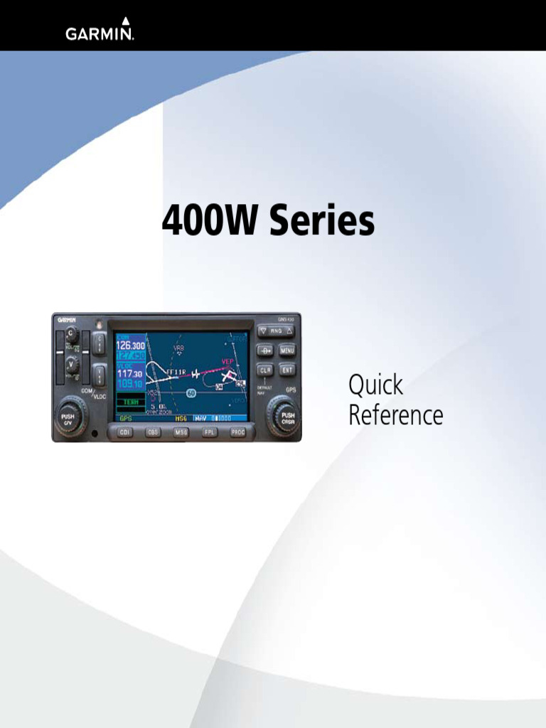 GPS400W QuickReference | PDF | Global Positioning System | Airport