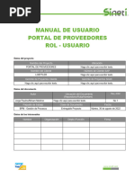 Manual de Usuario - Portal de Proveedores ICA | PDF | Archivo de computadora | Software