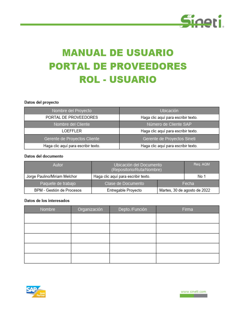 Manual Portal de Proveedores Usuario Proveedor. | PDF | Contraseña | Archivo de computadora