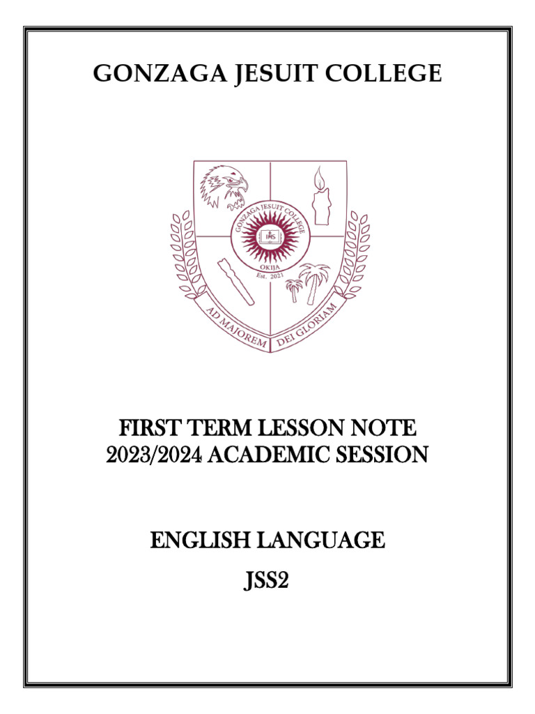 GJC - 1 - Edited - English - Jss2 | PDF