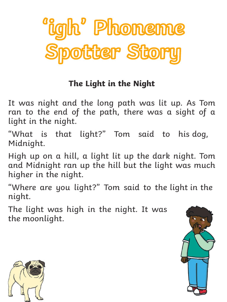 Igh-Phoneme-Spotter-Short-Story (Copied-Document) | PDF