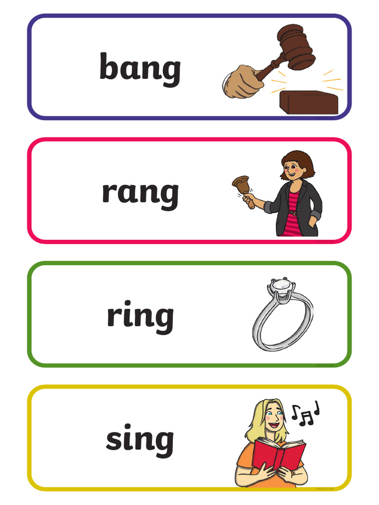 NG Sound Word Cards | PDF | Casa e Jardim