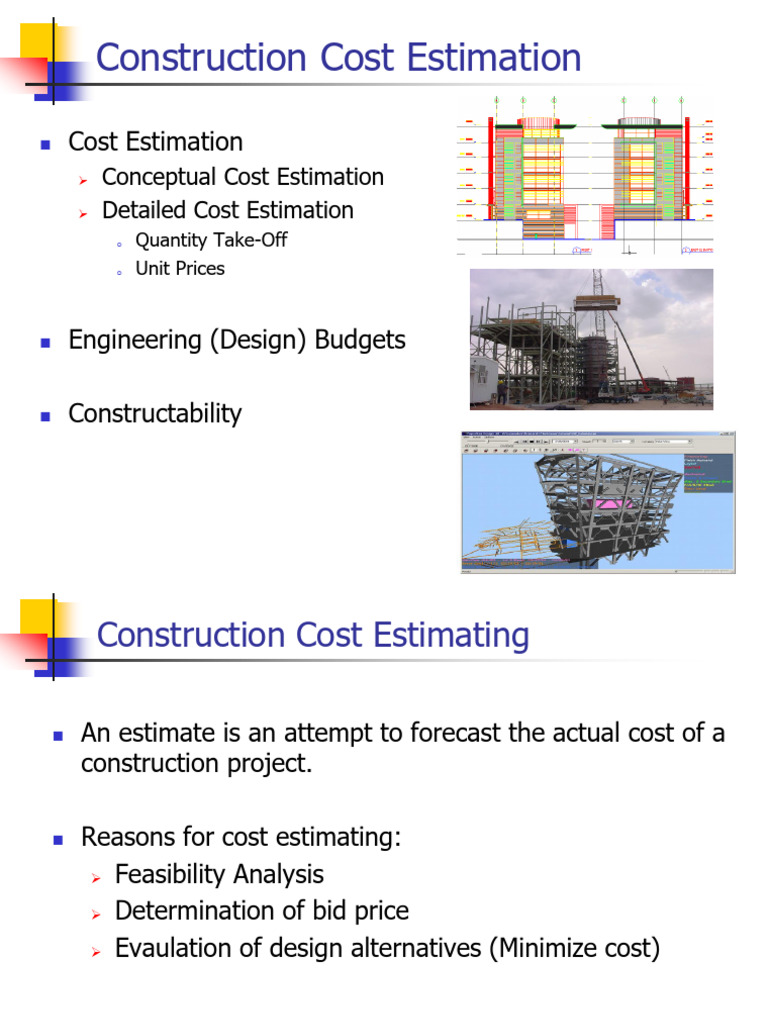 Construction Cost Estimation Guide | PDF | Engineering | Business