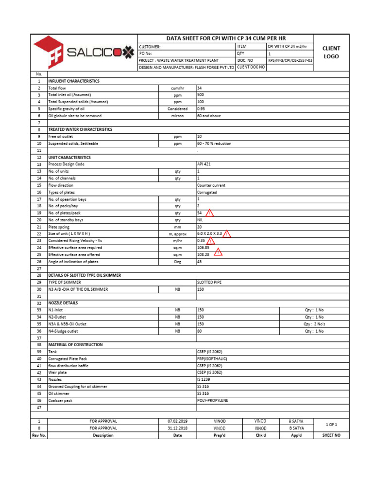 3-Data Sheet For Cpi With CP 34 M3-HR - Rev 1 | PDF | Civil Engineering ...