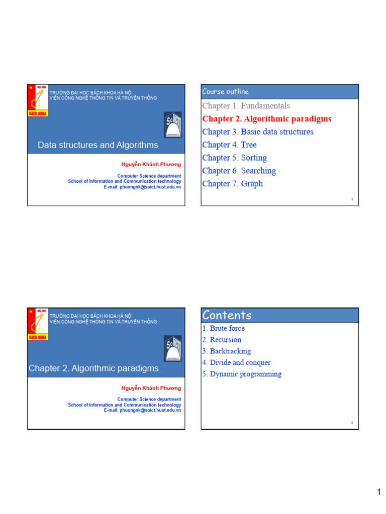 Chap2 AlgoSchemes | PDF | Dynamic Programming | Algorithms