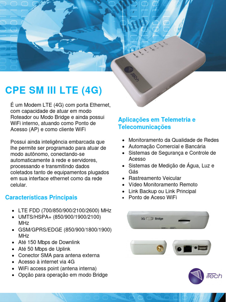 Manual Itech | PDF | Wi-Fi | Rede de computadores