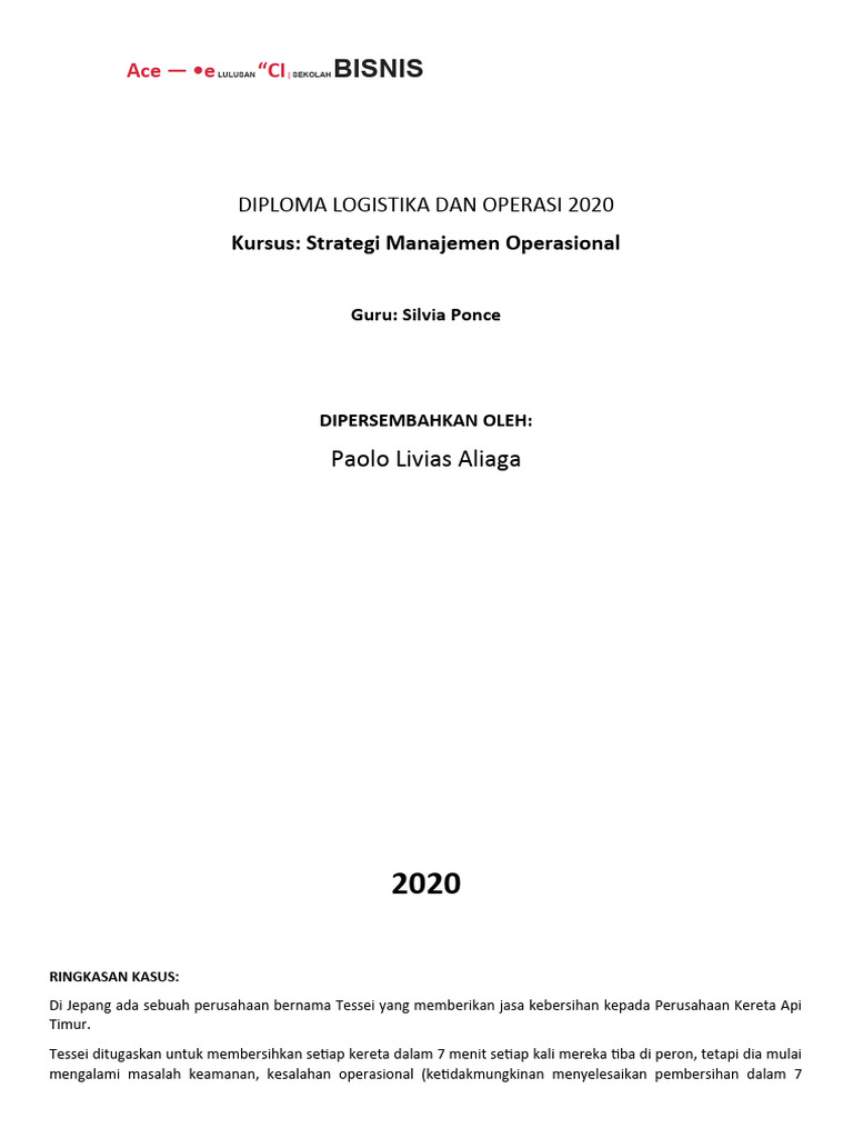 Kasus Tessei | PDF | Karier & Perkembangan