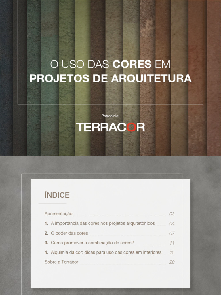 Ebook Terracor o Uso Das Cores em Projetos de Arquitetura | PDF