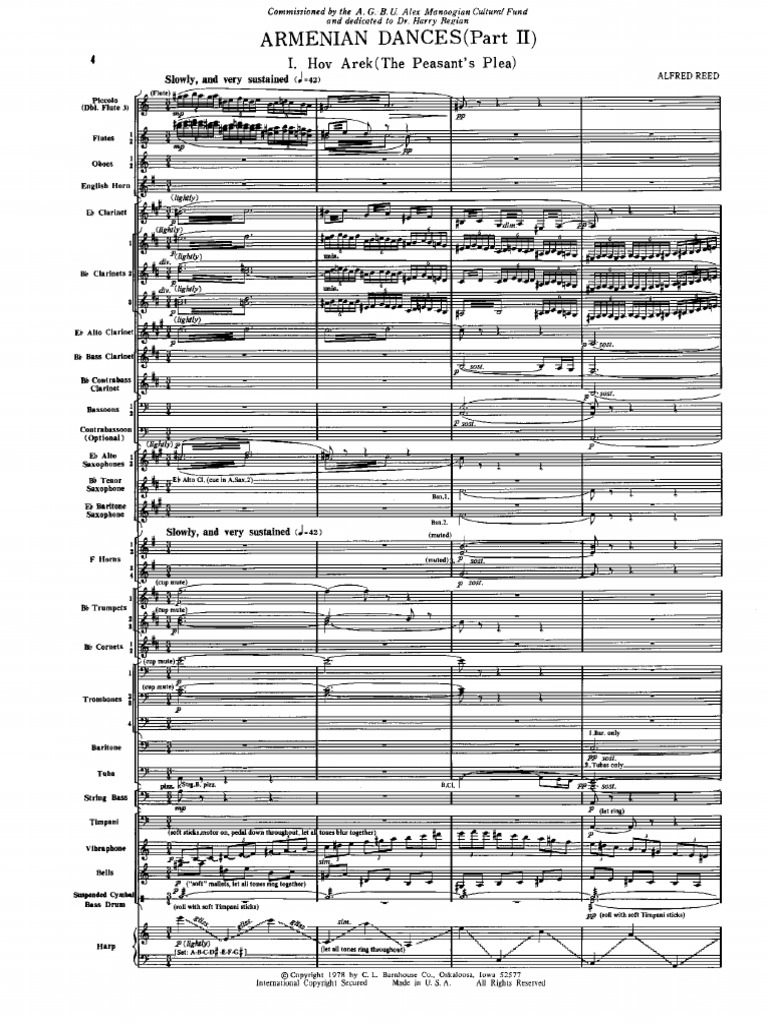 Armenian Dances Part II - Alfred Reed | PDF