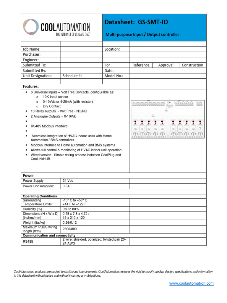 GS SMT IO Datasheet | PDF | Automation | Electrical Engineering