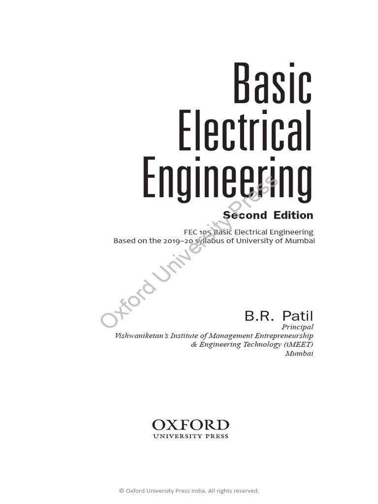 Basic Electrical Engineering: Press | PDF | Electric Motor | Transformer
