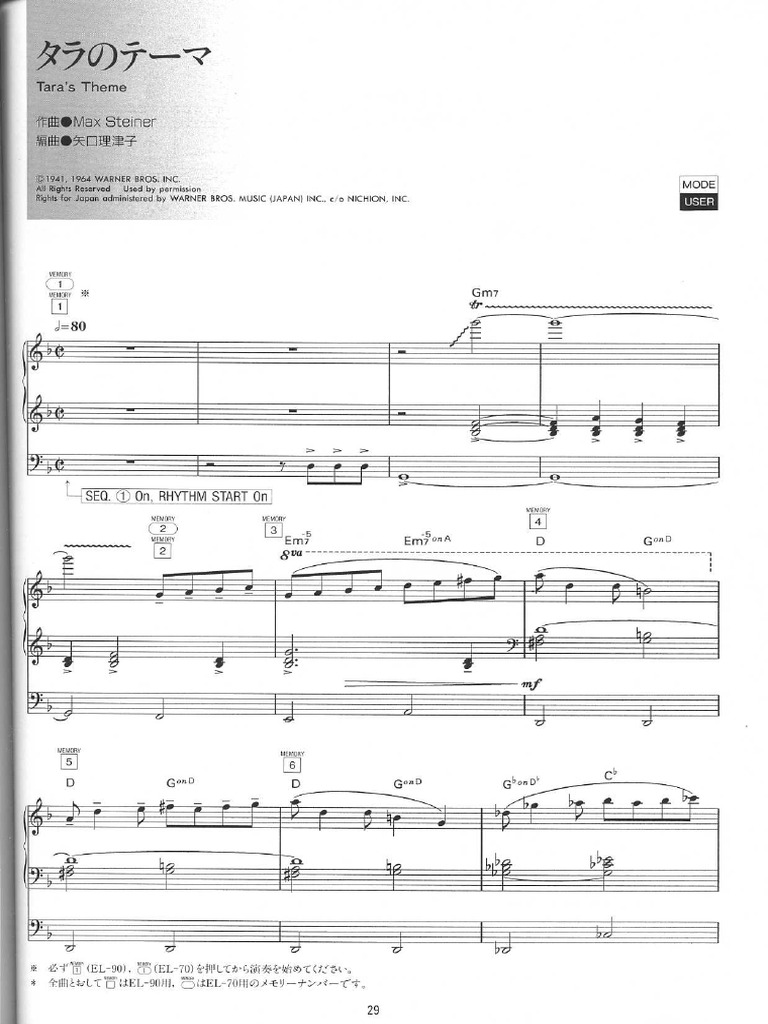 4 - Tara's Theme | PDF