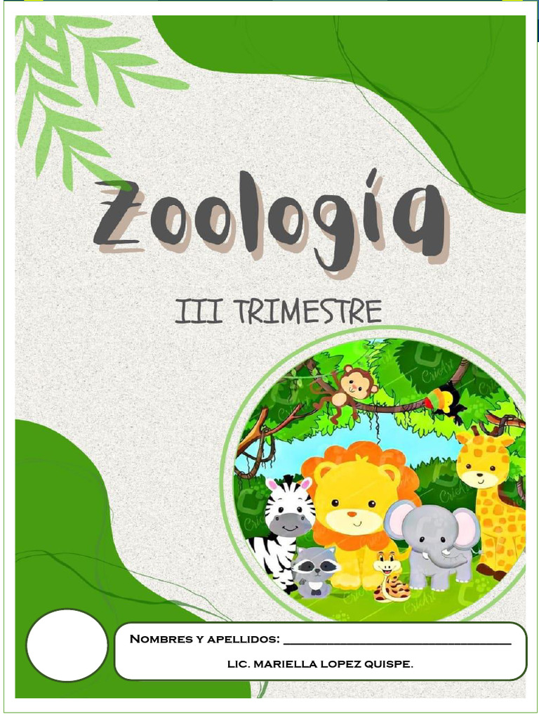Material de Zoolog A 4 Grado III Trimestre | PDF
