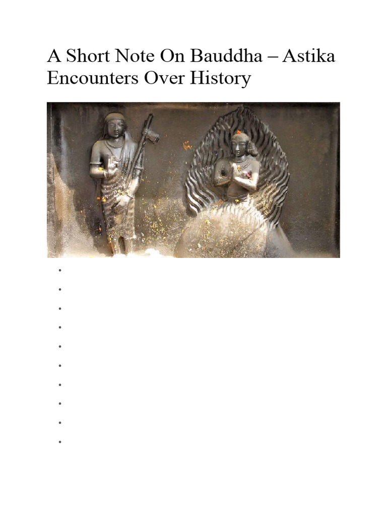 A Short Note On Bauddha | PDF | Buddhahood | Bhakti