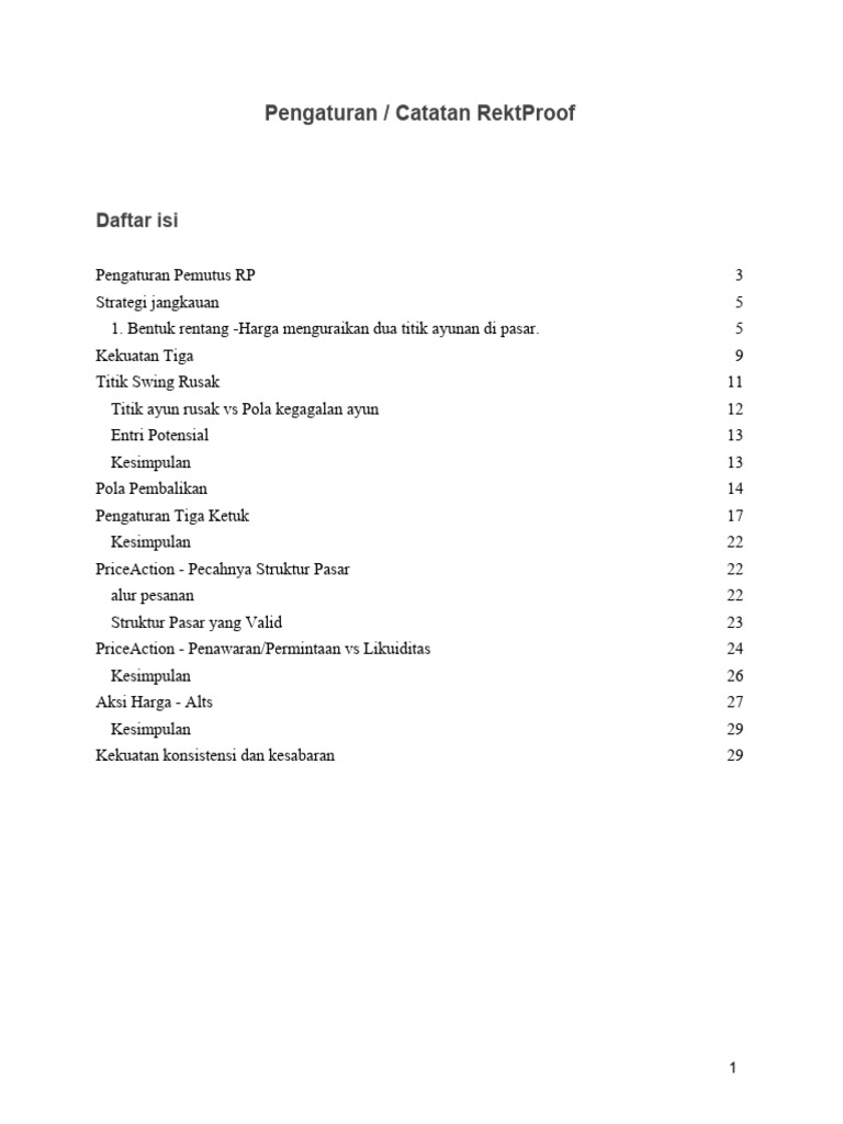 Pengaturan RektProof | PDF