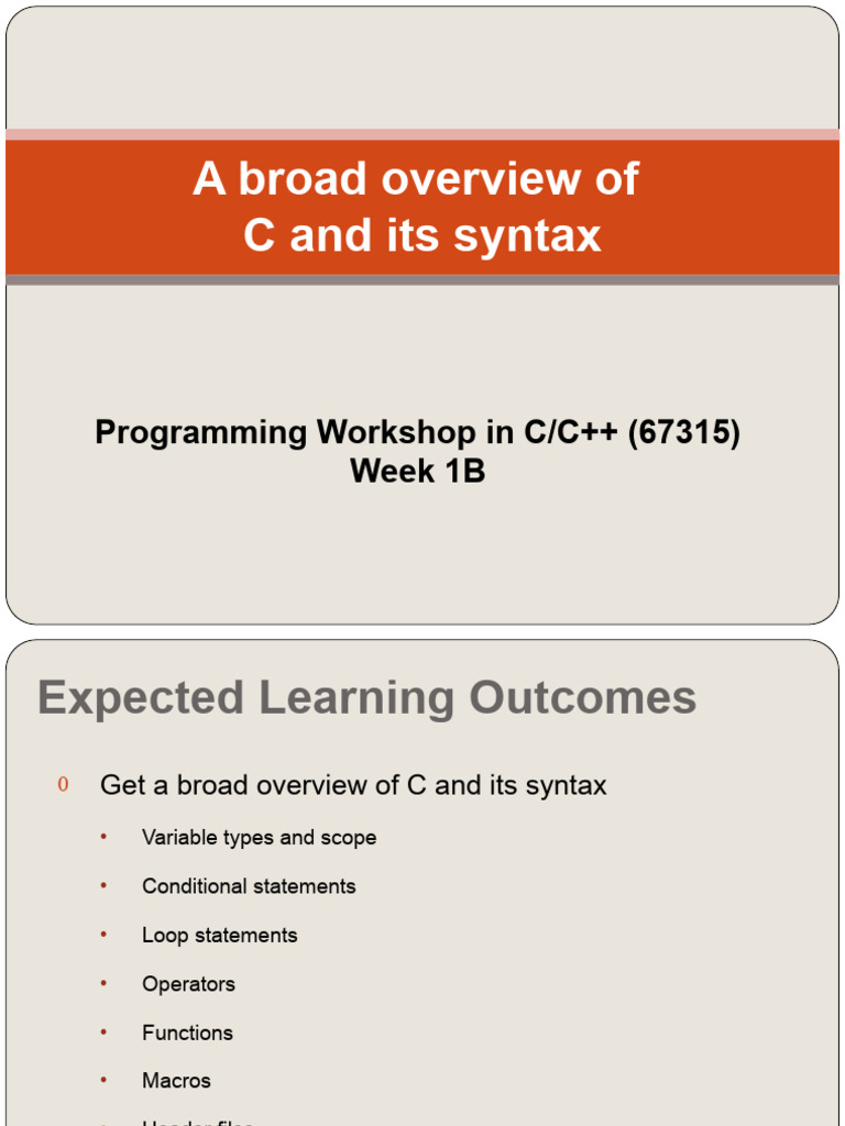 01B LanguageSyntax Basics Types Variables Scopes Operators Statements ...