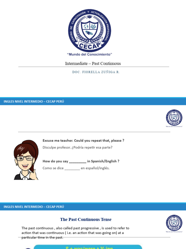 Clase 5 - Past Continuous - Adverbs of Manner - Present Perfect | PDF