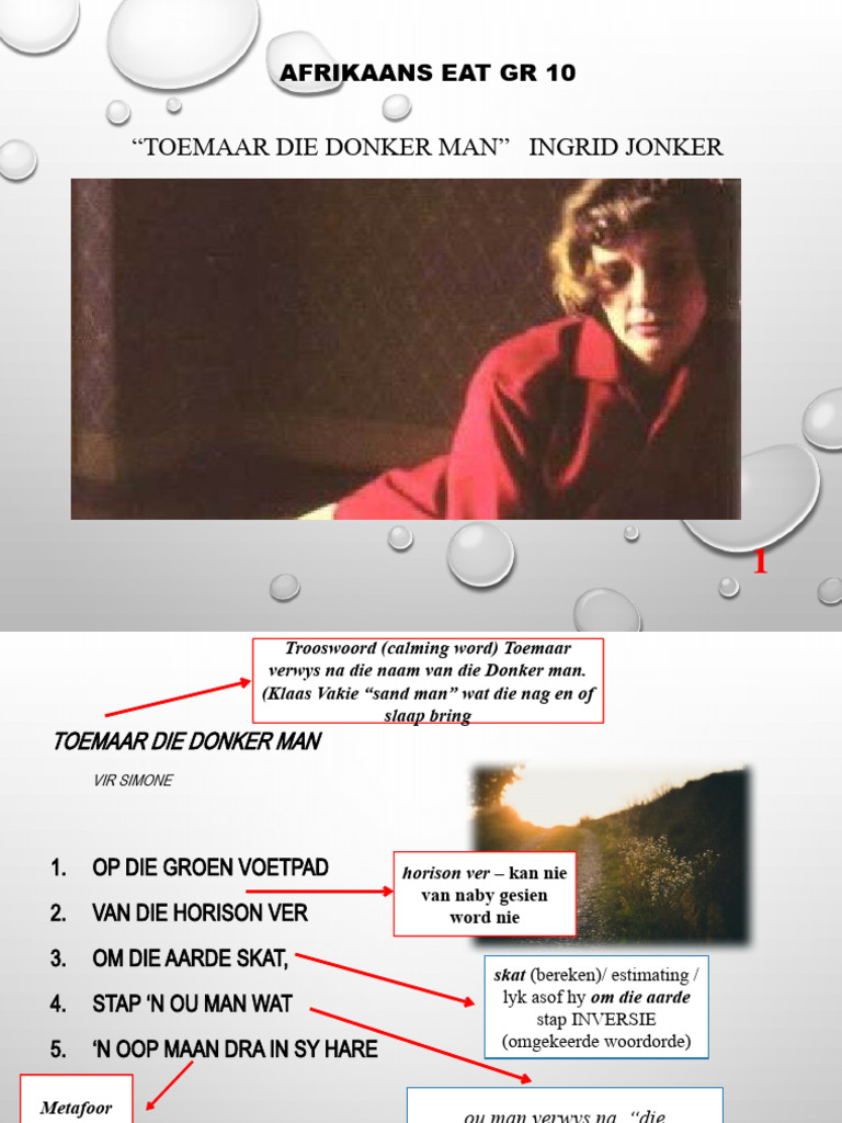 Toemaar Die Donkerman Slides | PDF