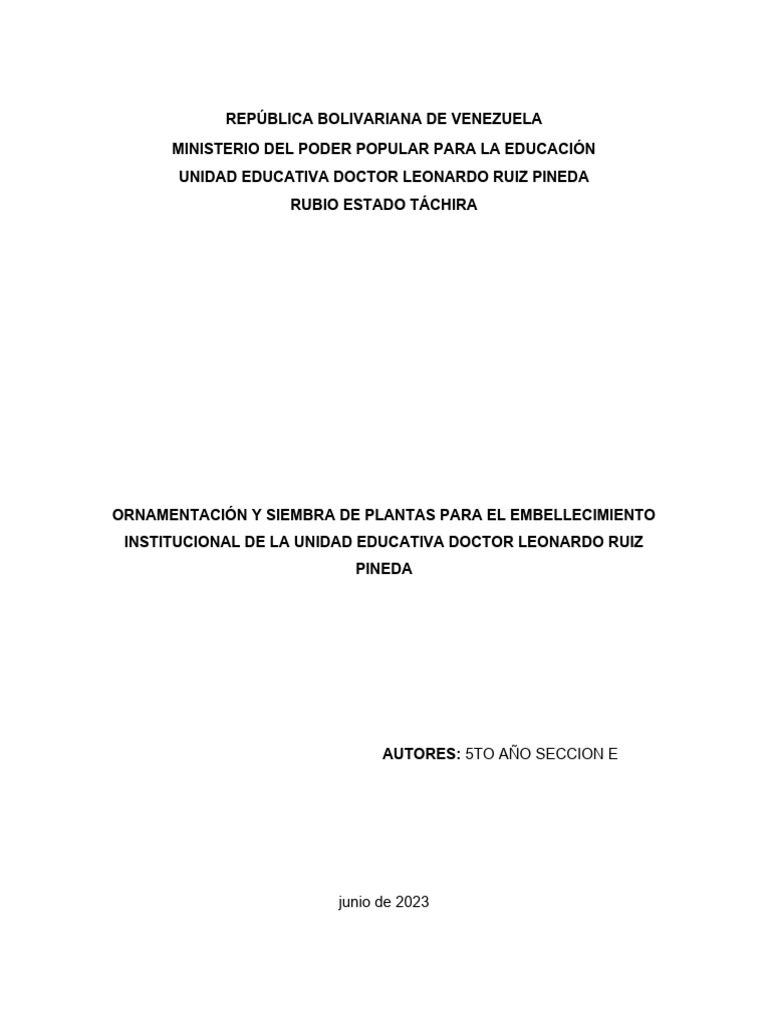 Proyecto Luz | PDF | Enseñando | Entorno natural