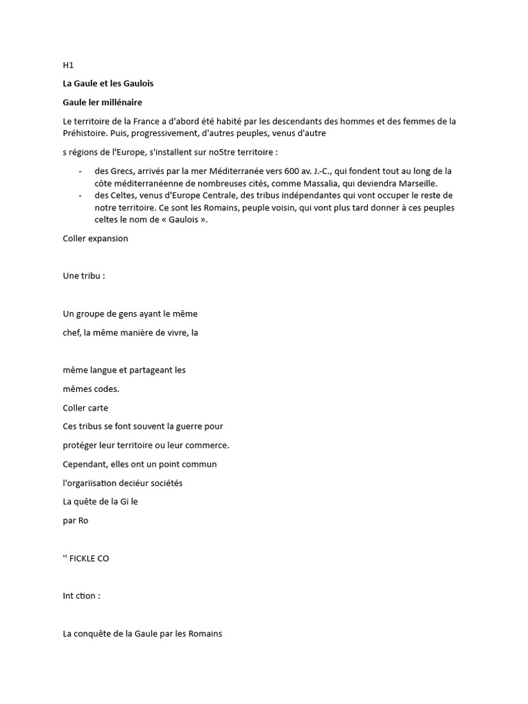 Histoire des Gaulois et de la Gaule | PDF | Gaule | Rome antique
