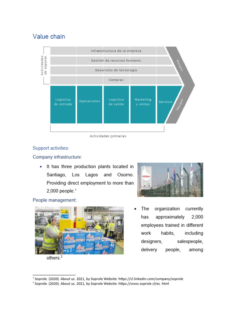 Soprole Value Chain | PDF | Chile | Dairy