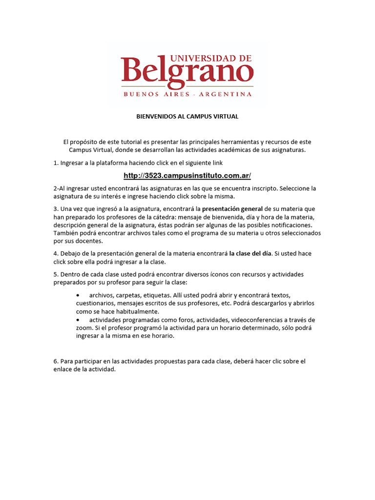 Tutorial Campus UB | PDF