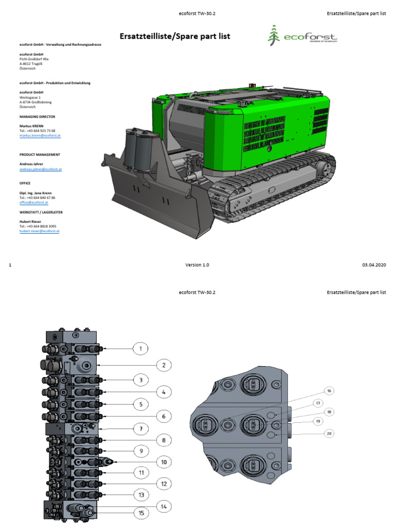 Manual de Repuestos TW30.2 | PDF