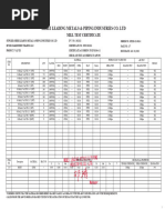 Sample MTC: Material Test Certificate | PDF | Screw | Manufactured Goods