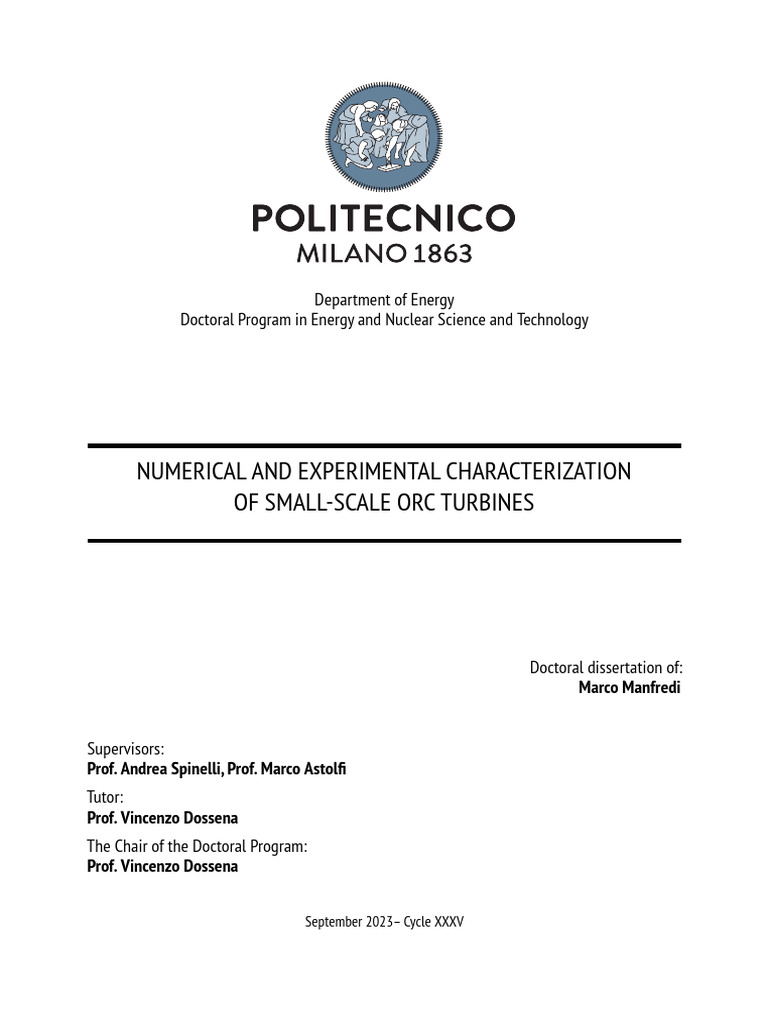 PHD Thesis MarcoManfredi | PDF | Physical Quantities | Physical Sciences