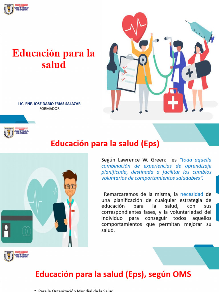 Educación para la Salud: Modelos y Temáticas | PDF | Educación para la ...