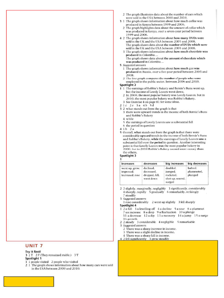 Line Graphs Part 1 Answerkey | PDF