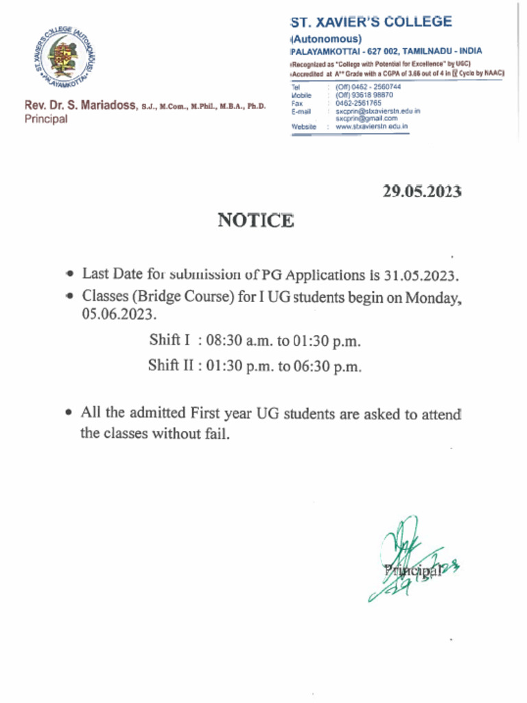 General Information Notice | PDF