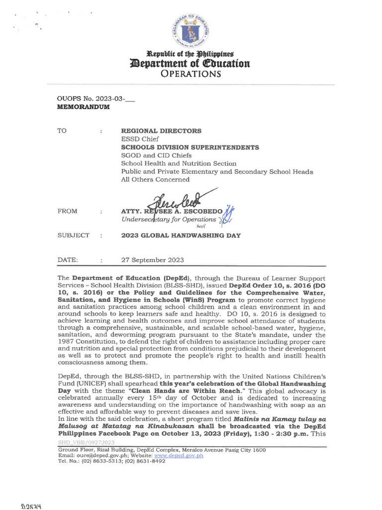 D2534 Ouops Memo 2023 GHD | PDF