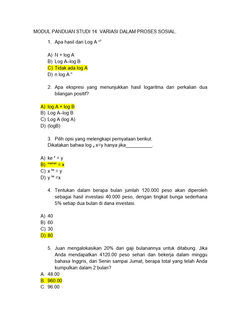 Modul 14 SMA Terbuka | PDF