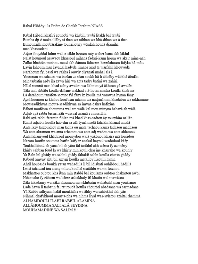 Rabal Ibadi | PDF | Religion et spiritualité