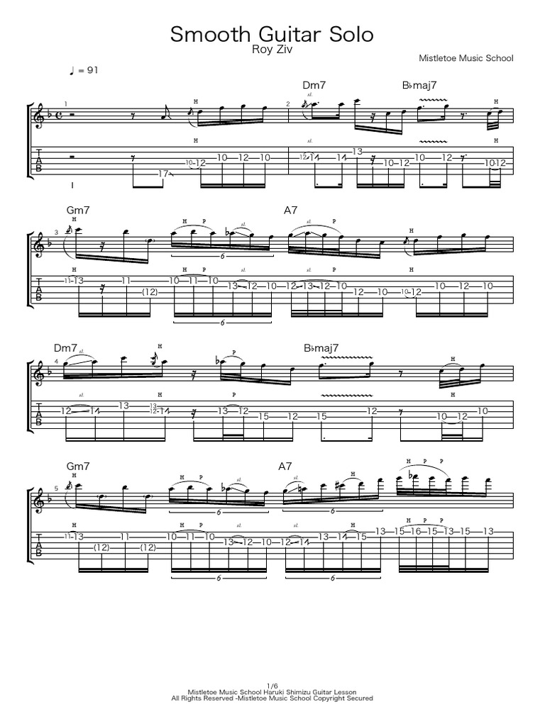 Smooth Guitar Solo Roy Ziv | PDF | Business Law | Freedom Of Expression Law