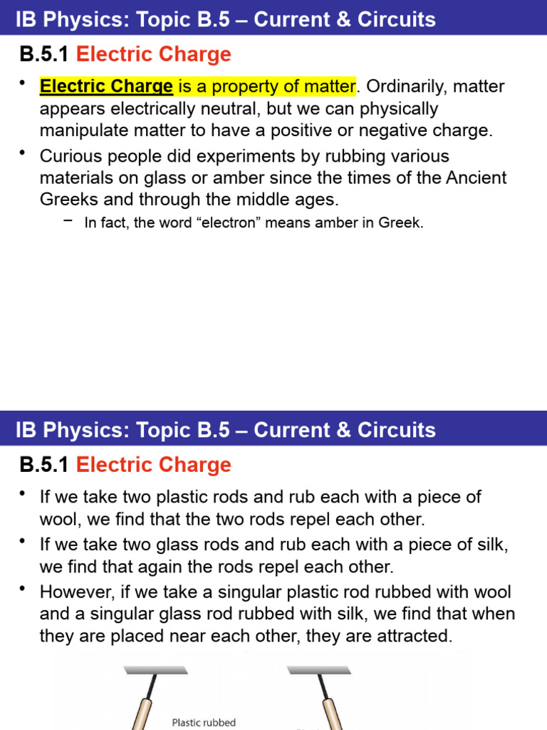 Topic B.5.1 - Potential Difference, Current, and Resistance | PDF ...