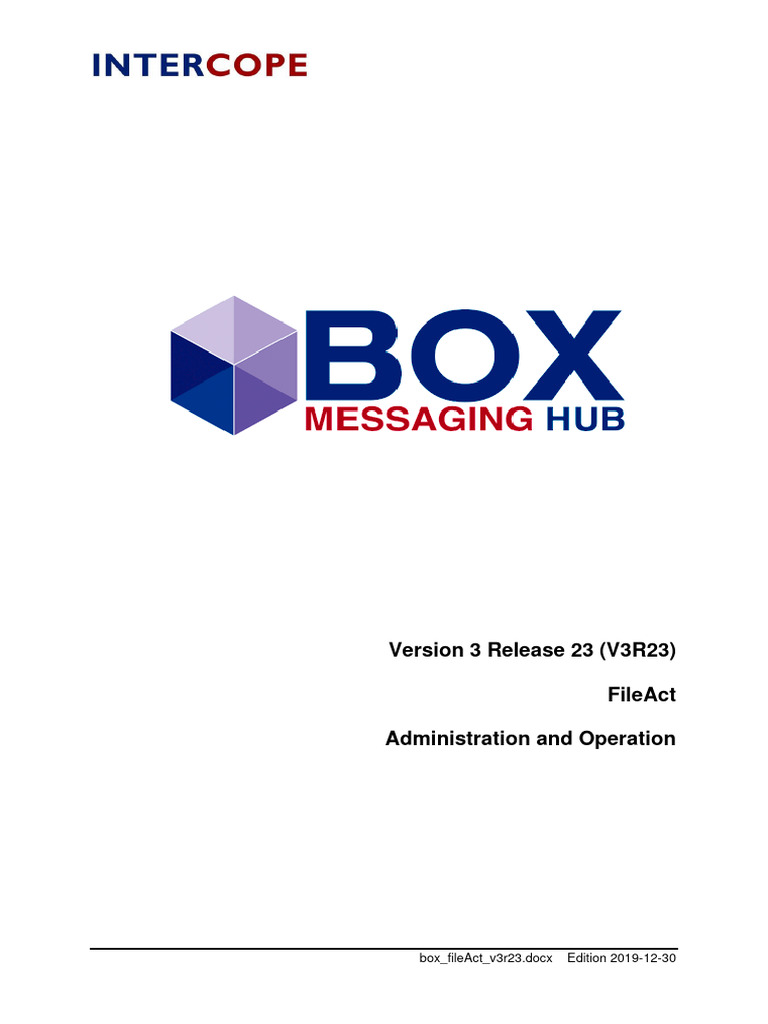 Box FileAct v3r23 | PDF | Command Line Interface | Computer File