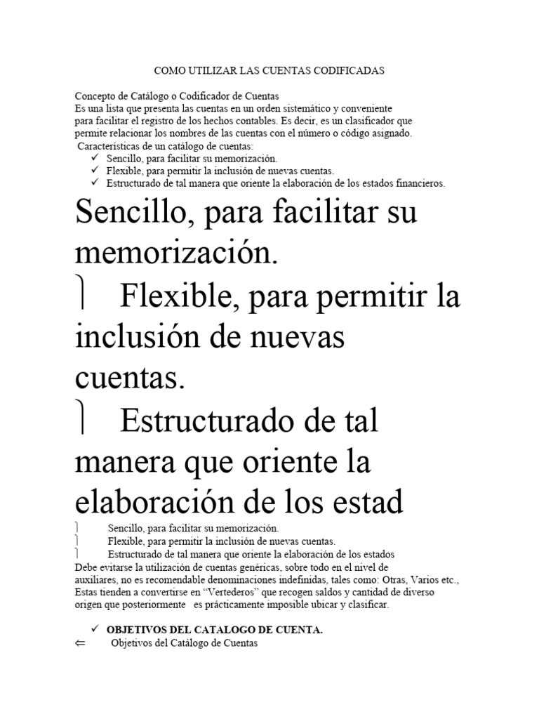 Como Utilizar Las Cuentas Codificadas | Descargar gratis PDF ... Como Utilizar Las Cuentas Codificadas | Descargar gratis PDF ...