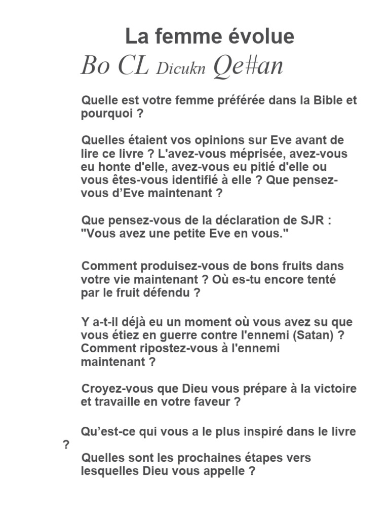 Conseils Pour Les Clubs de Lecture Et Questions de Discussion | PDF ...