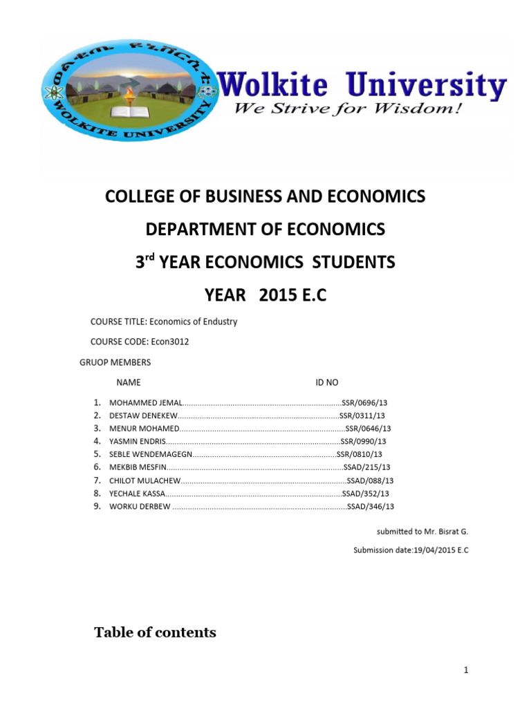 Group 5 (B) Econ3012 Assignment | PDF | Profit (Economics) | Economic Growth