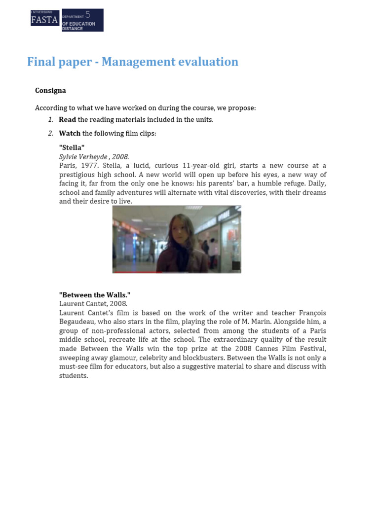 Final Work Management Evaluation | PDF