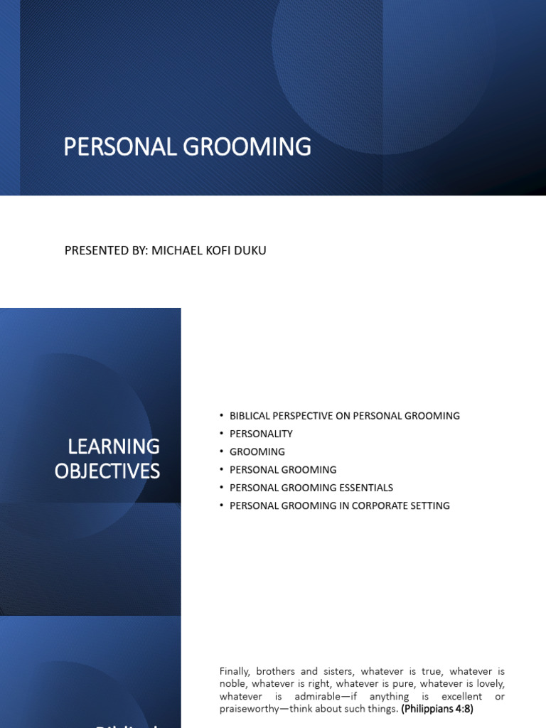 PERSONAL GROOMING Edit | PDF