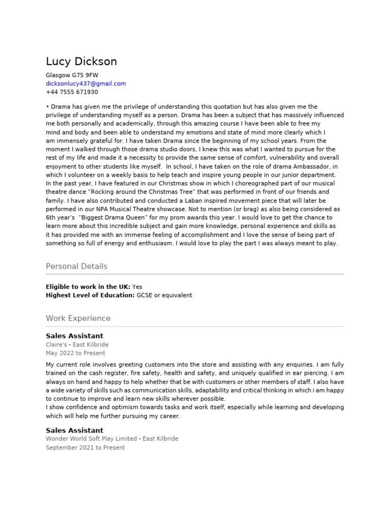 Lucy Dickson 2 | PDF | Psychology | Cognition