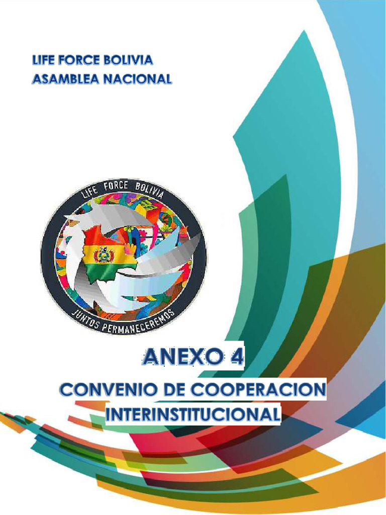 Anexo 6 Convenio de Cooperacion Interinstitucional | PDF | Cooperación